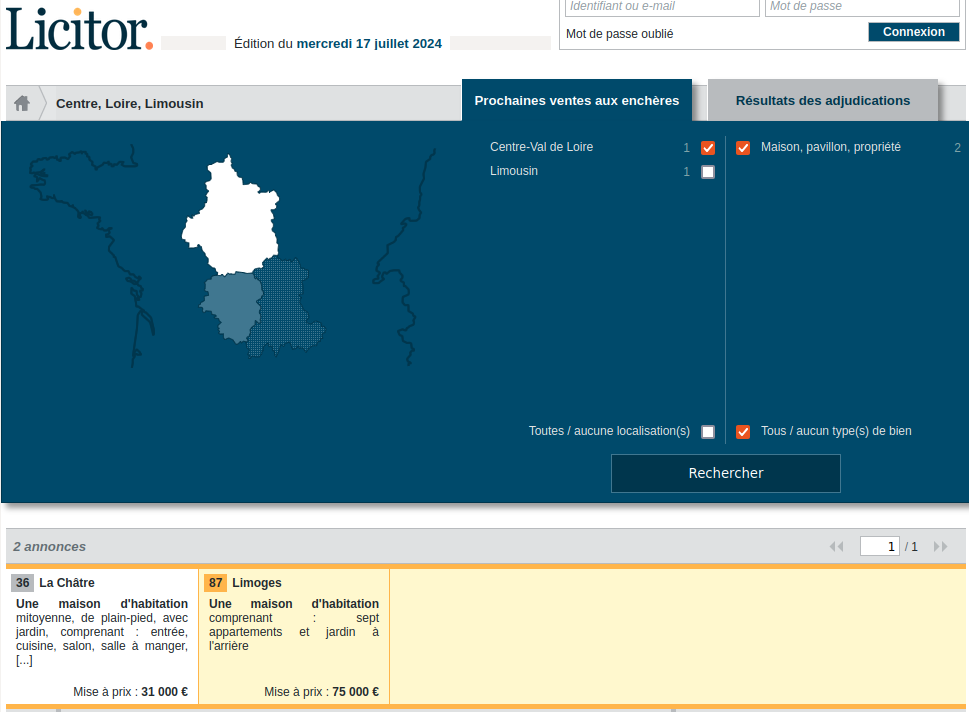 Licitor La plateforme de vente aux enchères en immobilier - First ...